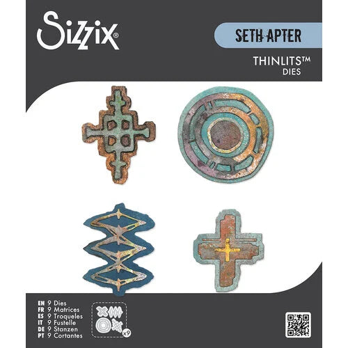 Sizzix Thinlits Die Set 9PK - Roundabouts by Seth Apter – AALL & Create