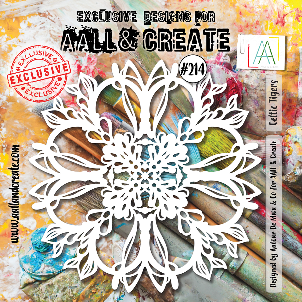 #214 - 6"x6" Stencil - Celtic Tigers – AALL & Create
