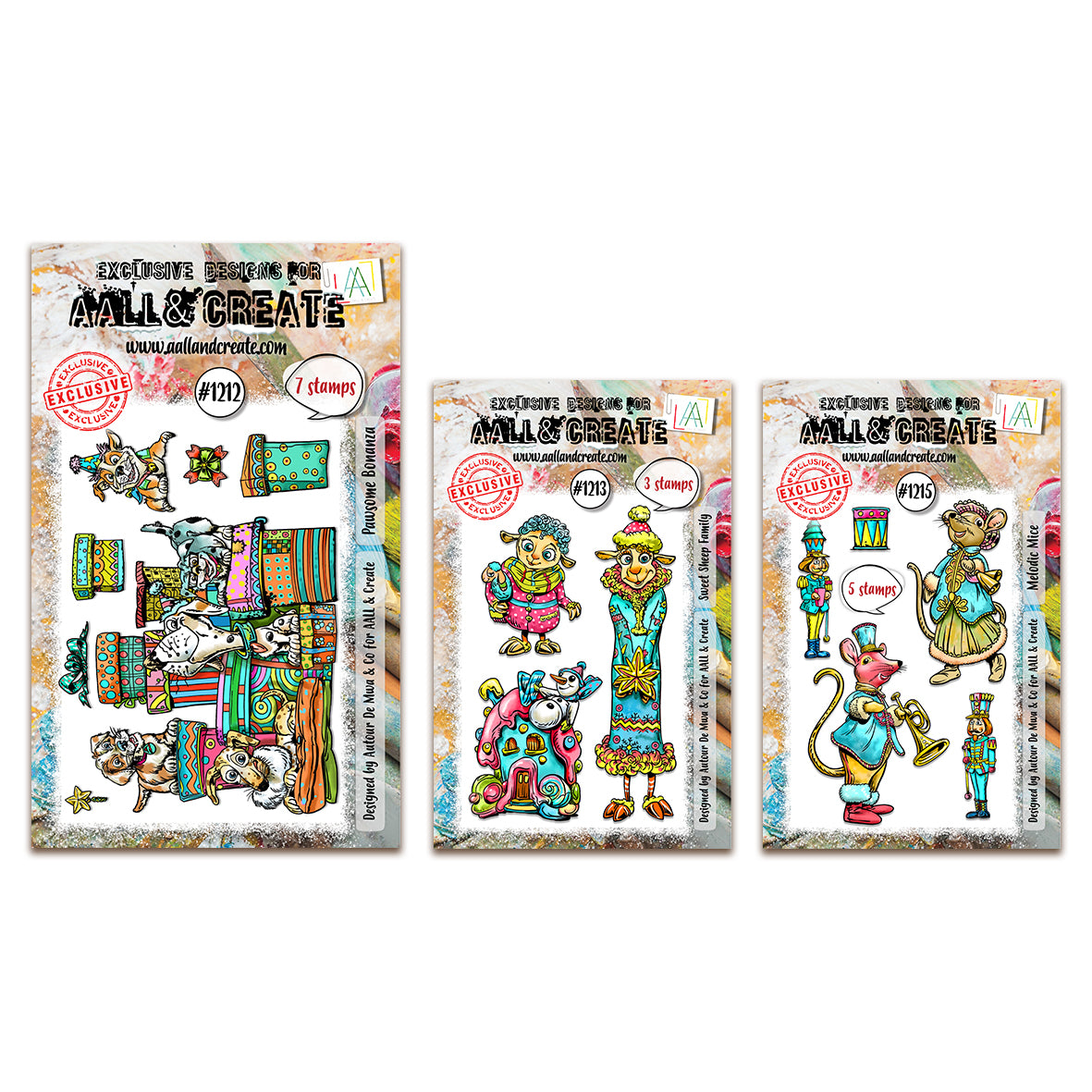 Festive Furry Friends Stamp Bundle – AALL & Create