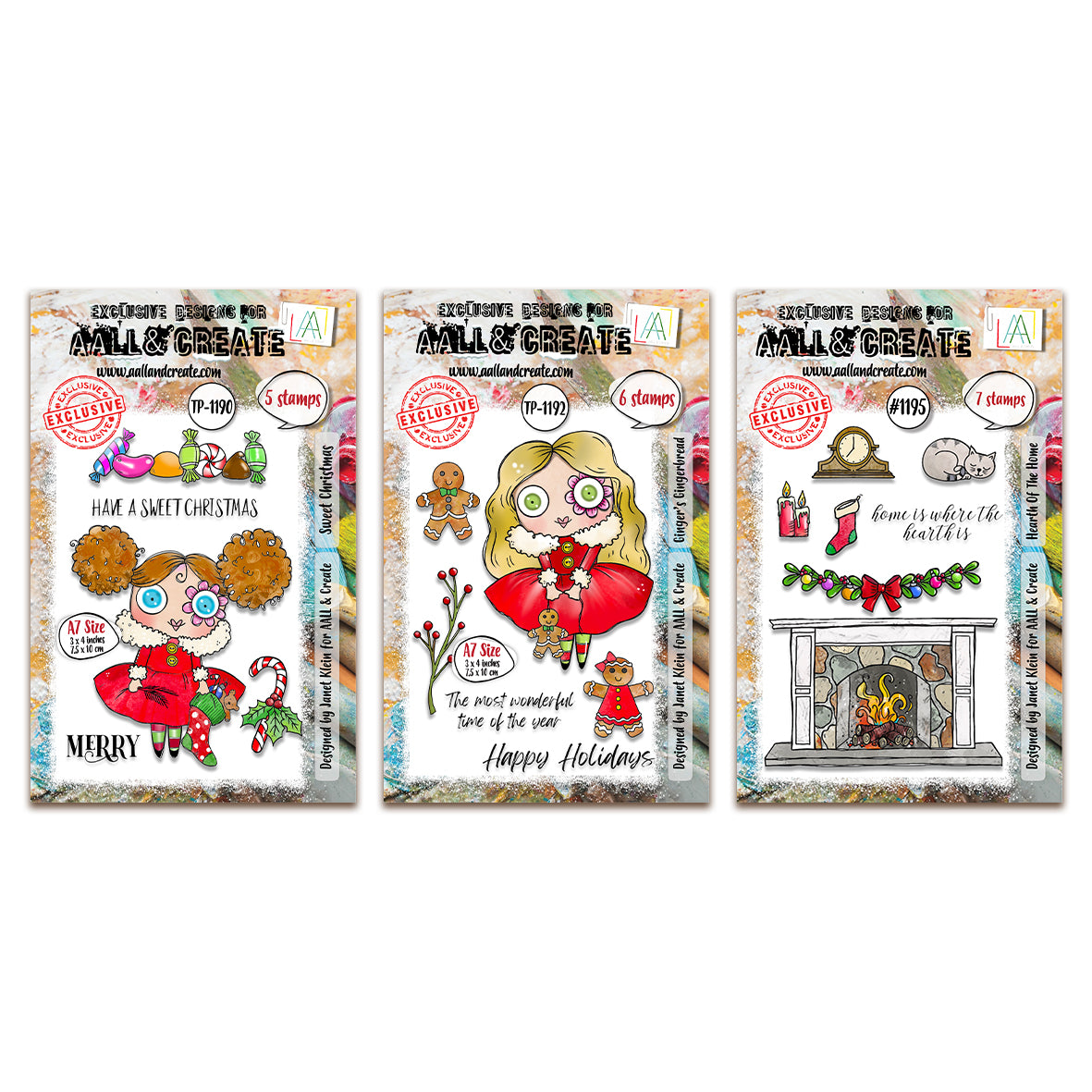 Janet Klein Ginger's Christmas Stamp Bundle – AALL & Create