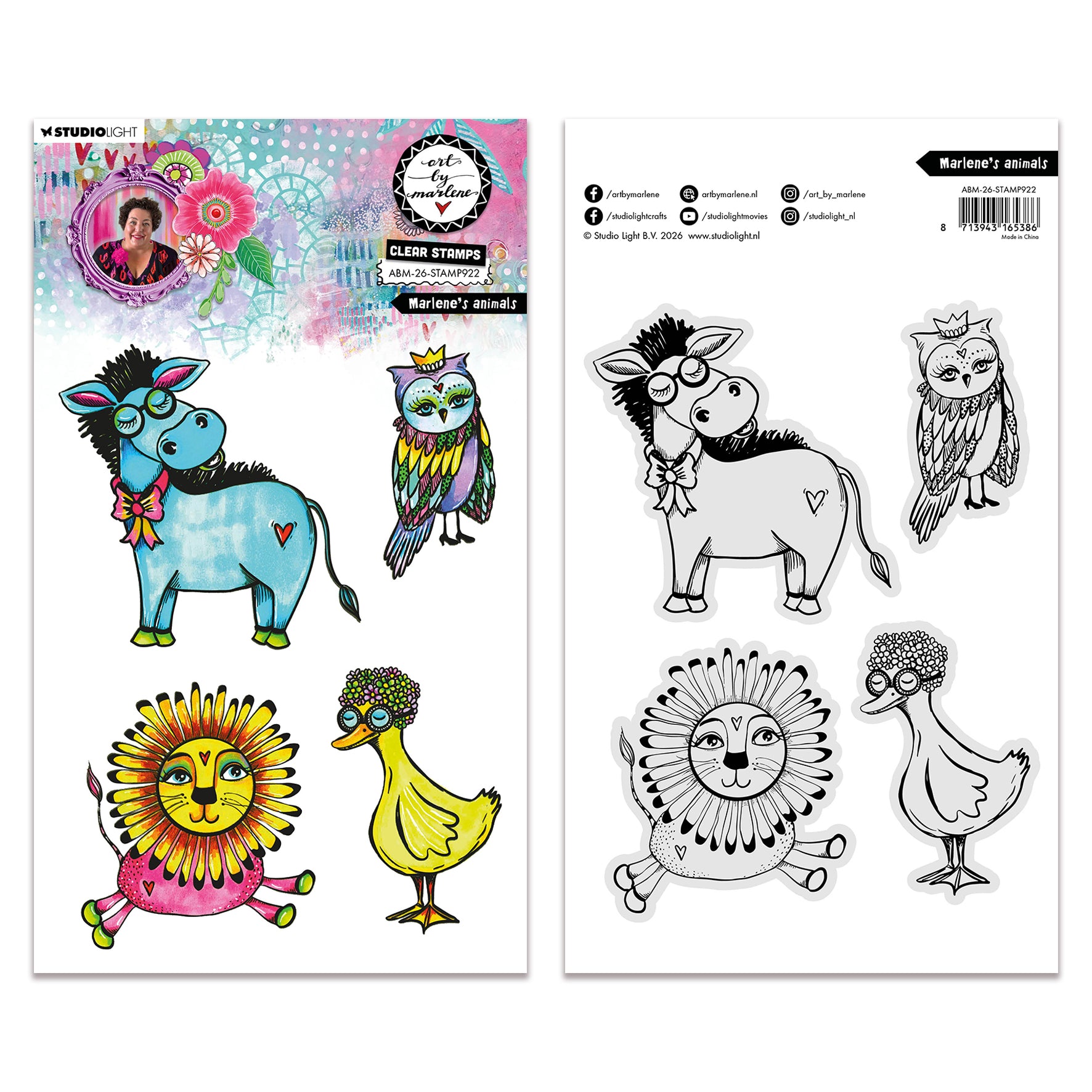 Art By Marlene Clear Stamp Marlene's animals Art by Marlene 148x210x3m ...