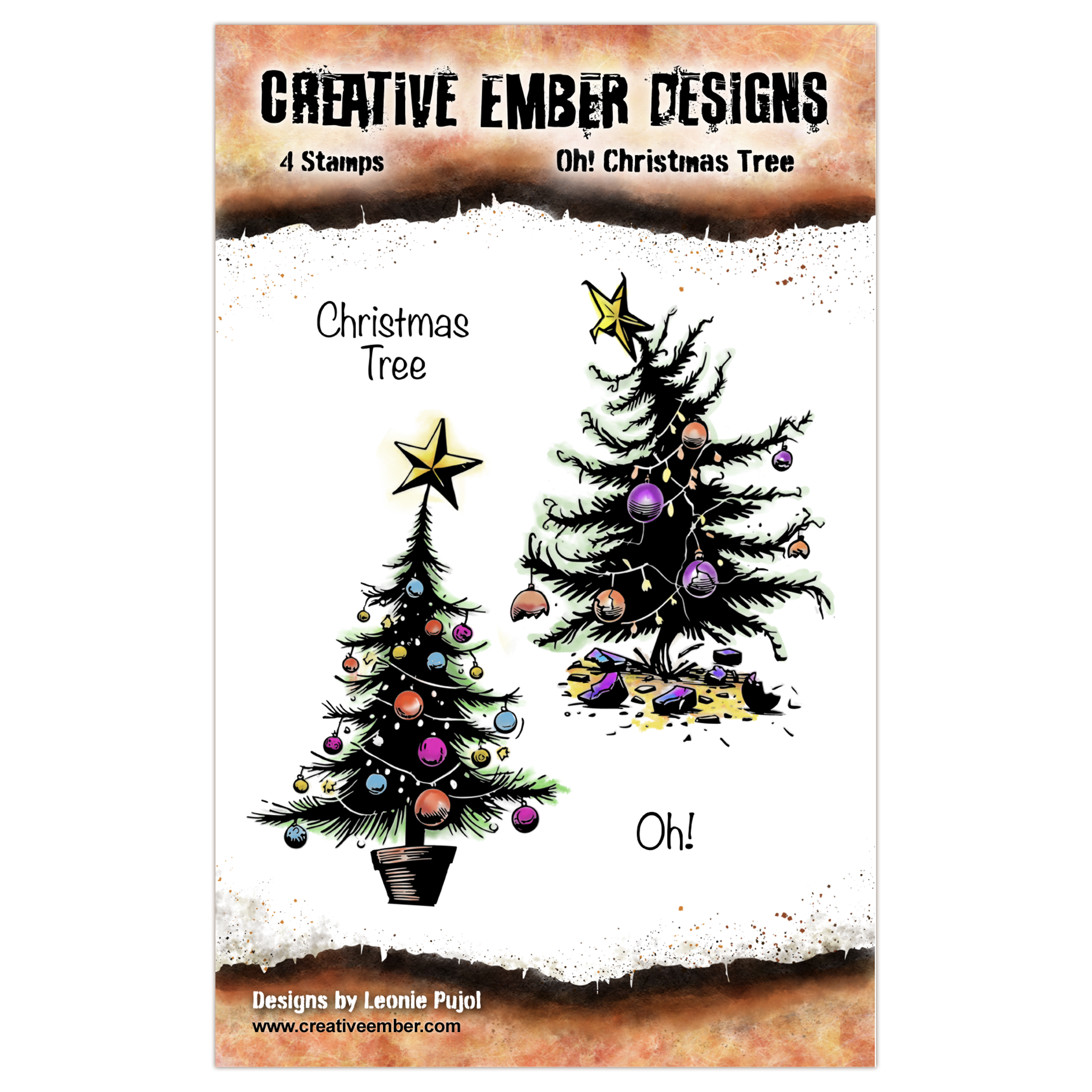 Creative Ember Designs Oh! Christmas Tree - A7 Stamp Set – AALL & Create