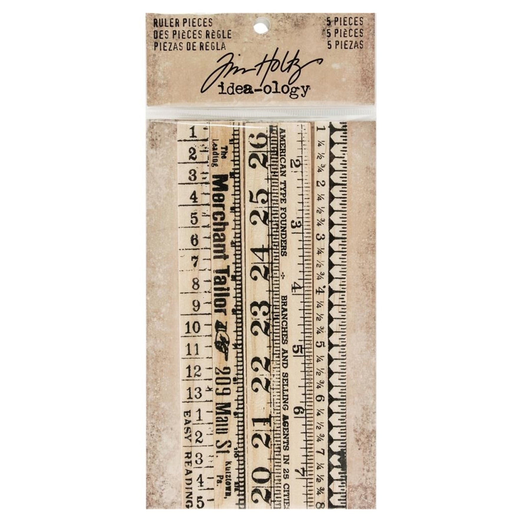 Idea-ology Tim Holtz Ruler Pieces (5pcs) – AALL & Create