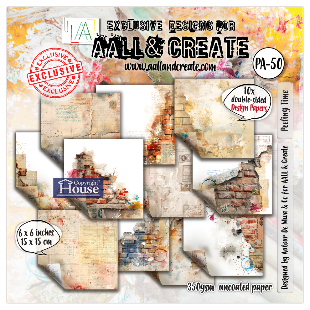 PA-50 - 6 x 6 (inch) Design Paper - Peeling Time – AALL & Create