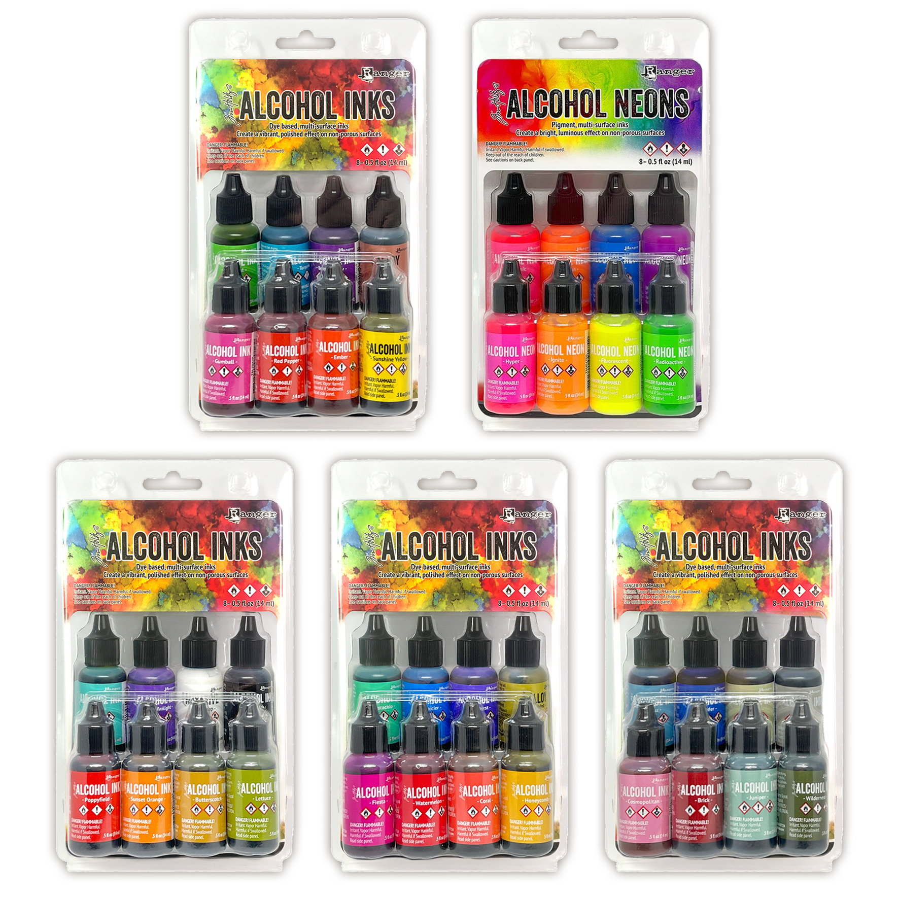 Ranger Tim Holtz Alcohol Ink Bundle - 5 Sets – AALL & Create