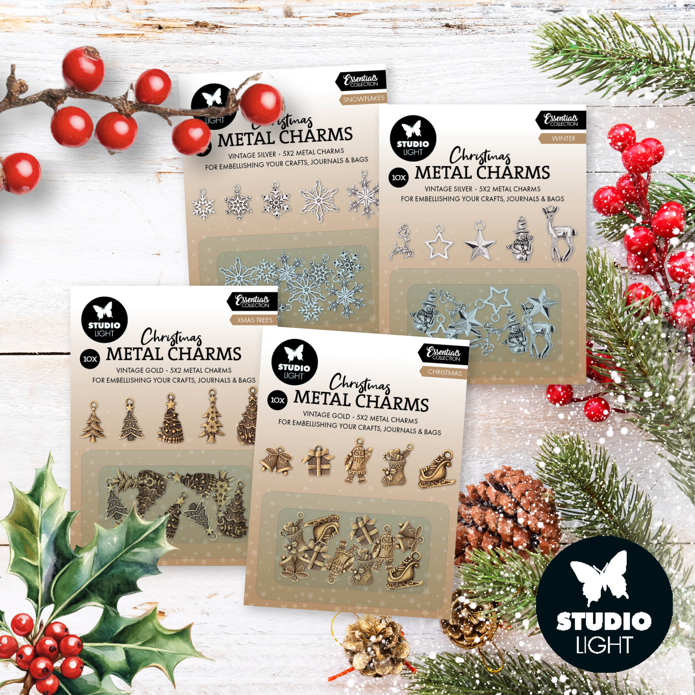 Studio Light Essentials Metal Charms Bundle – AALL & Create