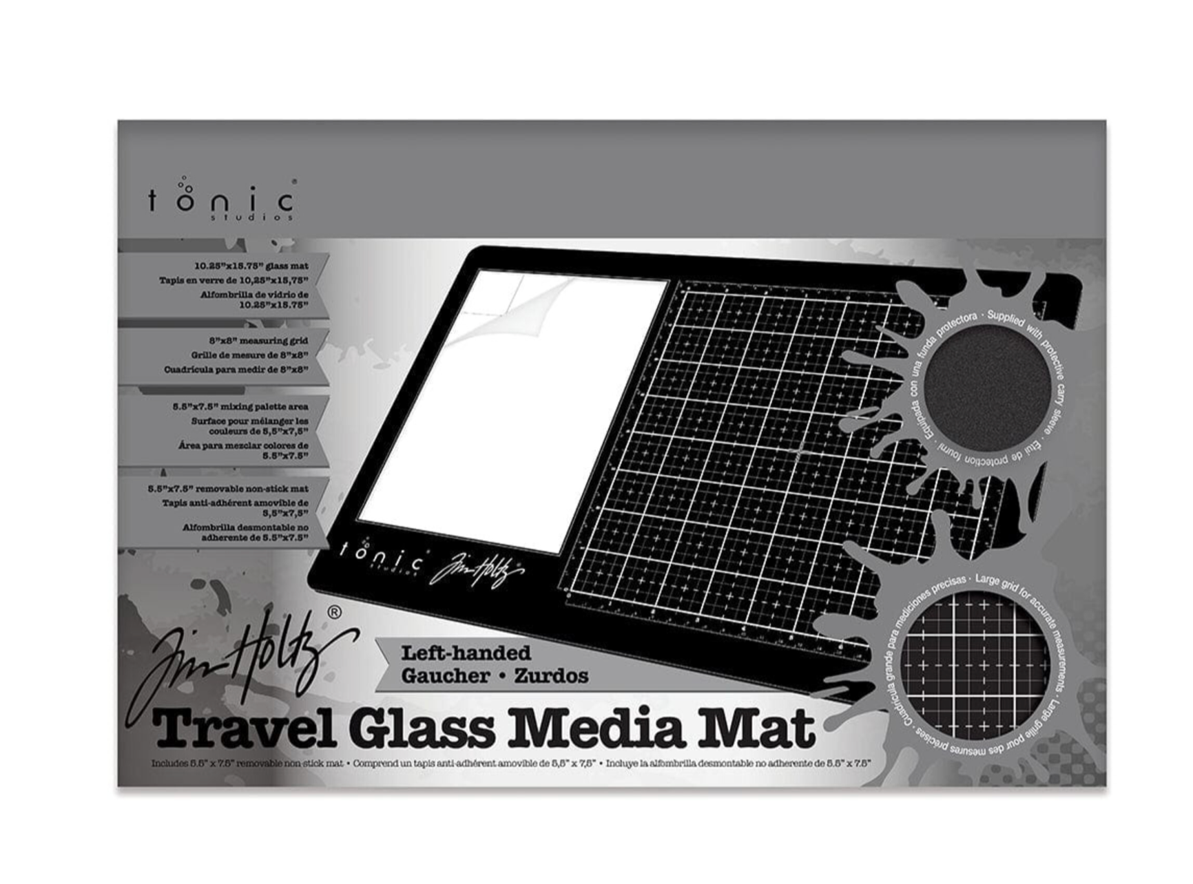 Tonic Studios Tim Holtz - Travel Glass Media Mat - Left handed – AALL ...