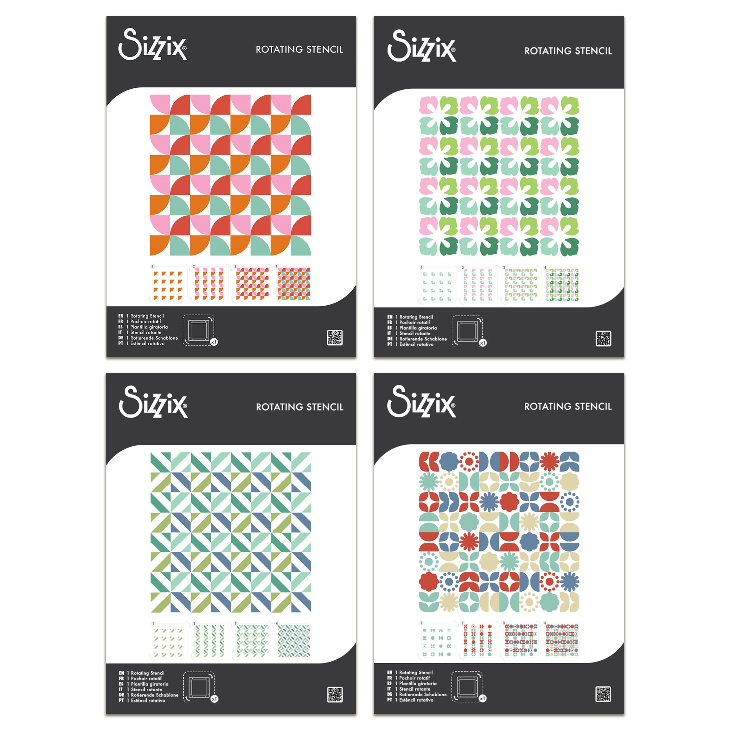 Sizzix Rotating Stencils Bundle – AALL & Create