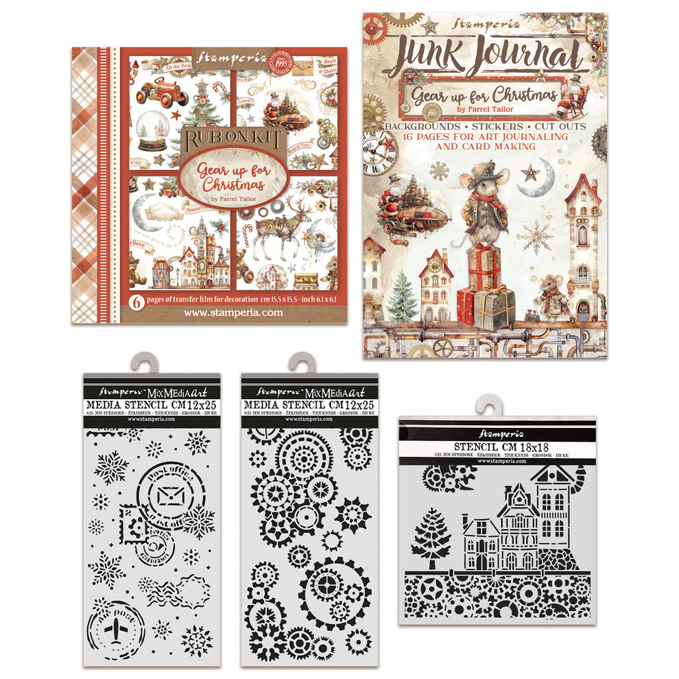 Stamperia Gear up for Christmas Complete Collection – AALL & Create
