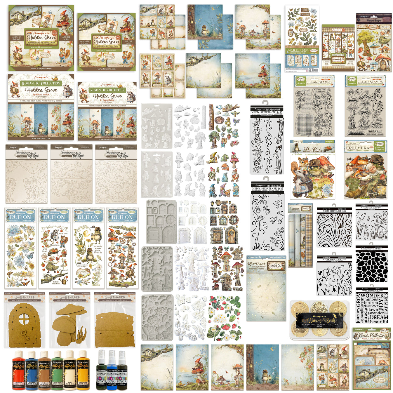 Stamperia Hidden Grove Complete Collection with Wax Seals – AALL & Create