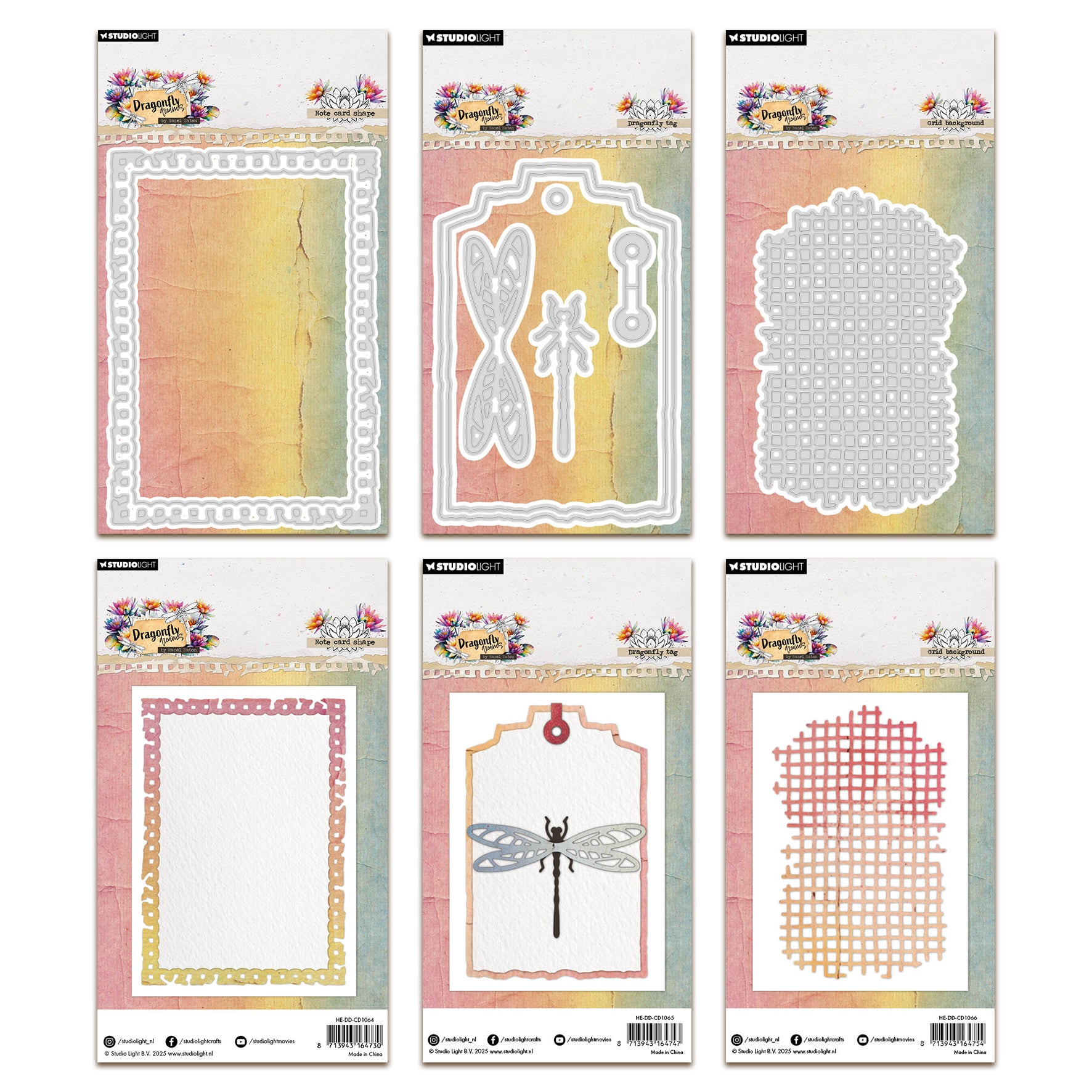 Studio Light Hazel Eaton Dragonfly Dreams - Cutting Die Bundle – AALL ...