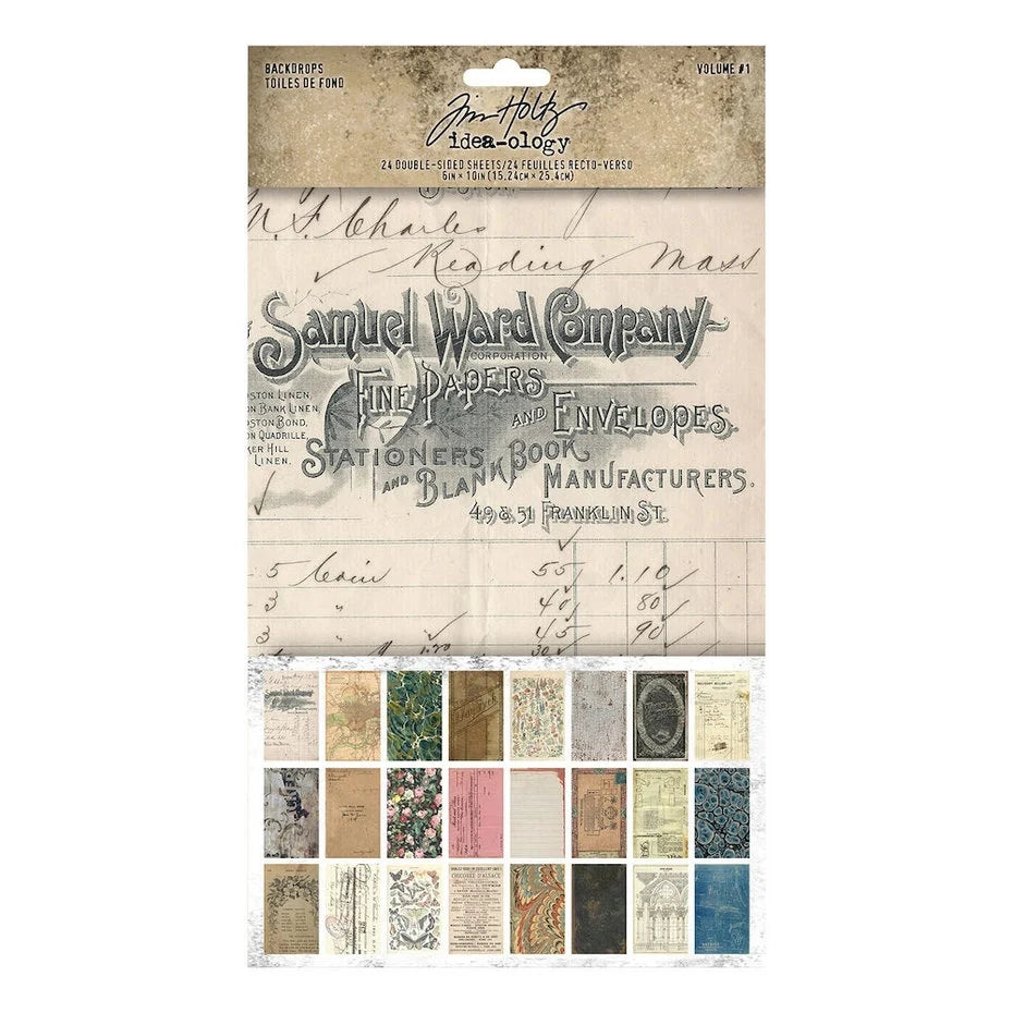 Idea-ology Tim Holtz Backdrops Volume 1 – AALL & Create
