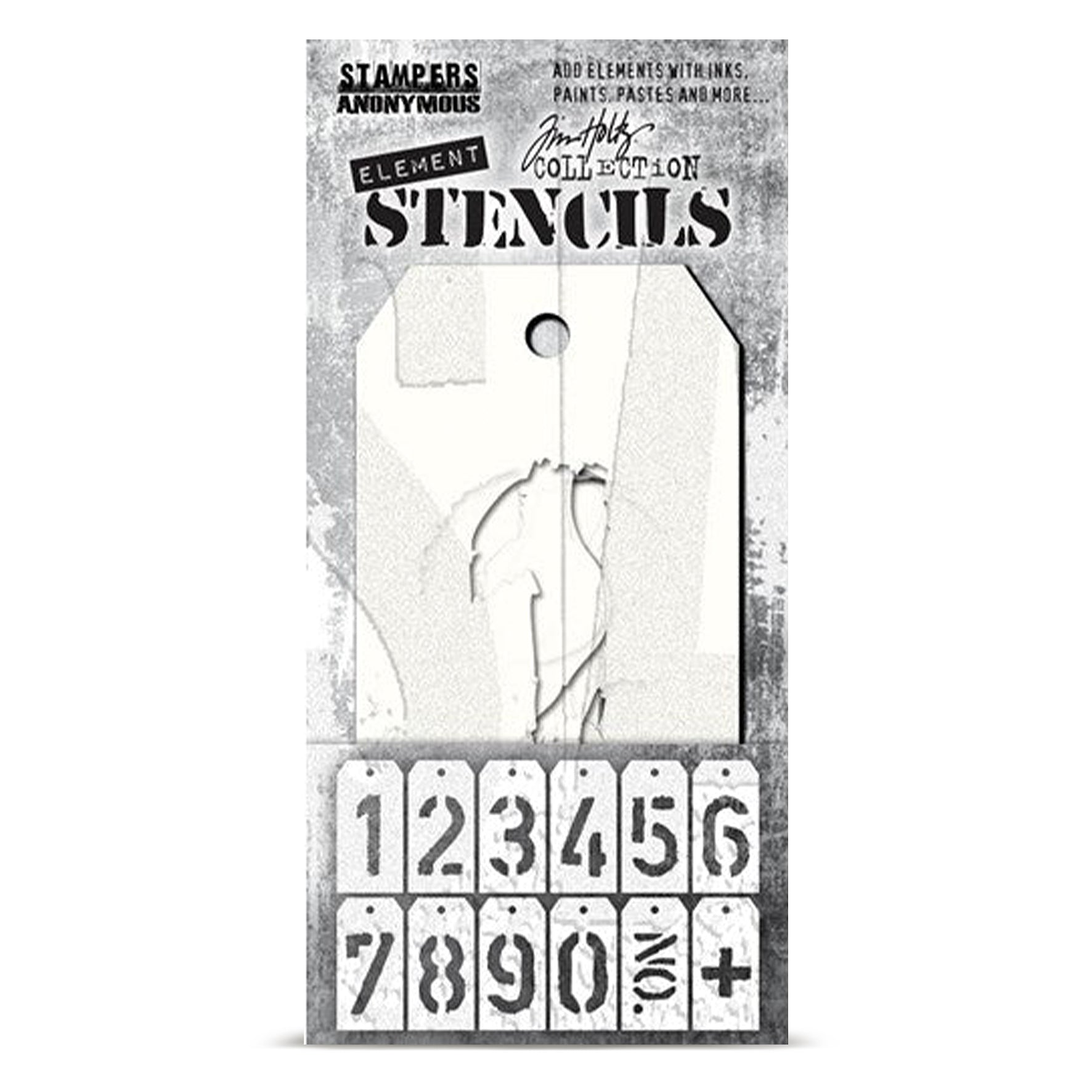 Stampers Anonymous Set #42 Tim Holtz Layering Mini Stencil (3pcs ...
