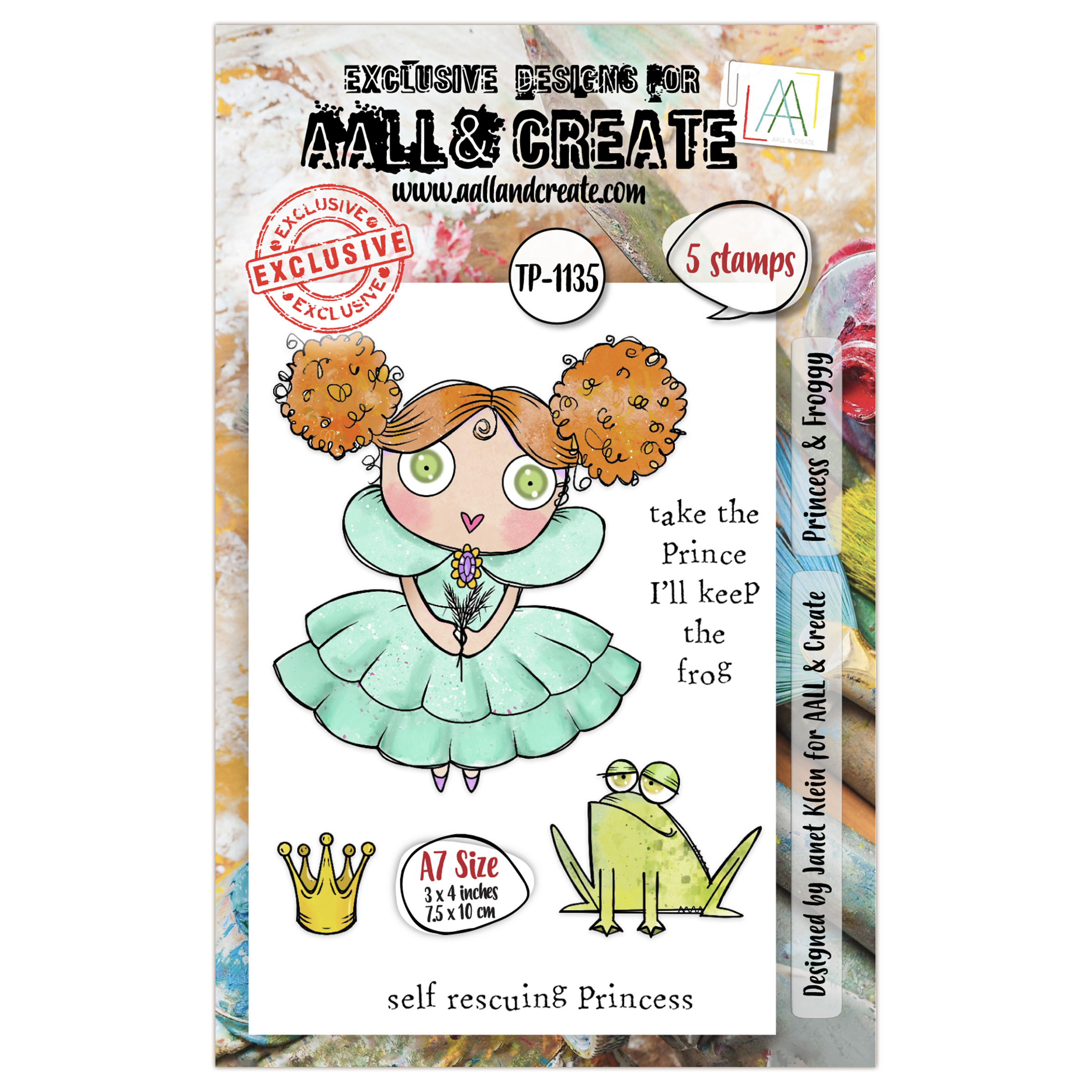 TP-1135 - A7 Stamp Set - Princess & Froggy – AALL & Create