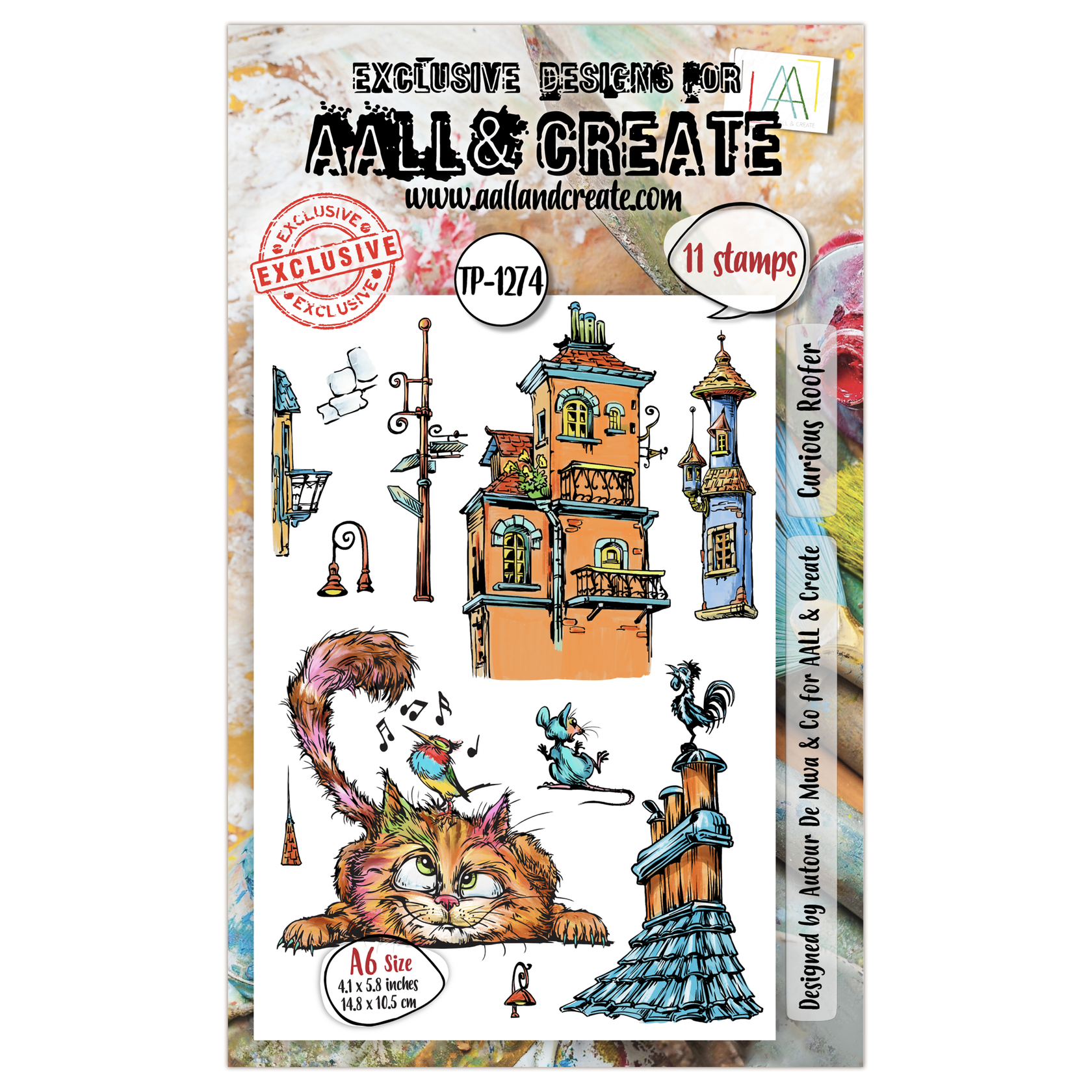 #1274 - A6 Stamp Set - Curious Roofer – AALL & Create