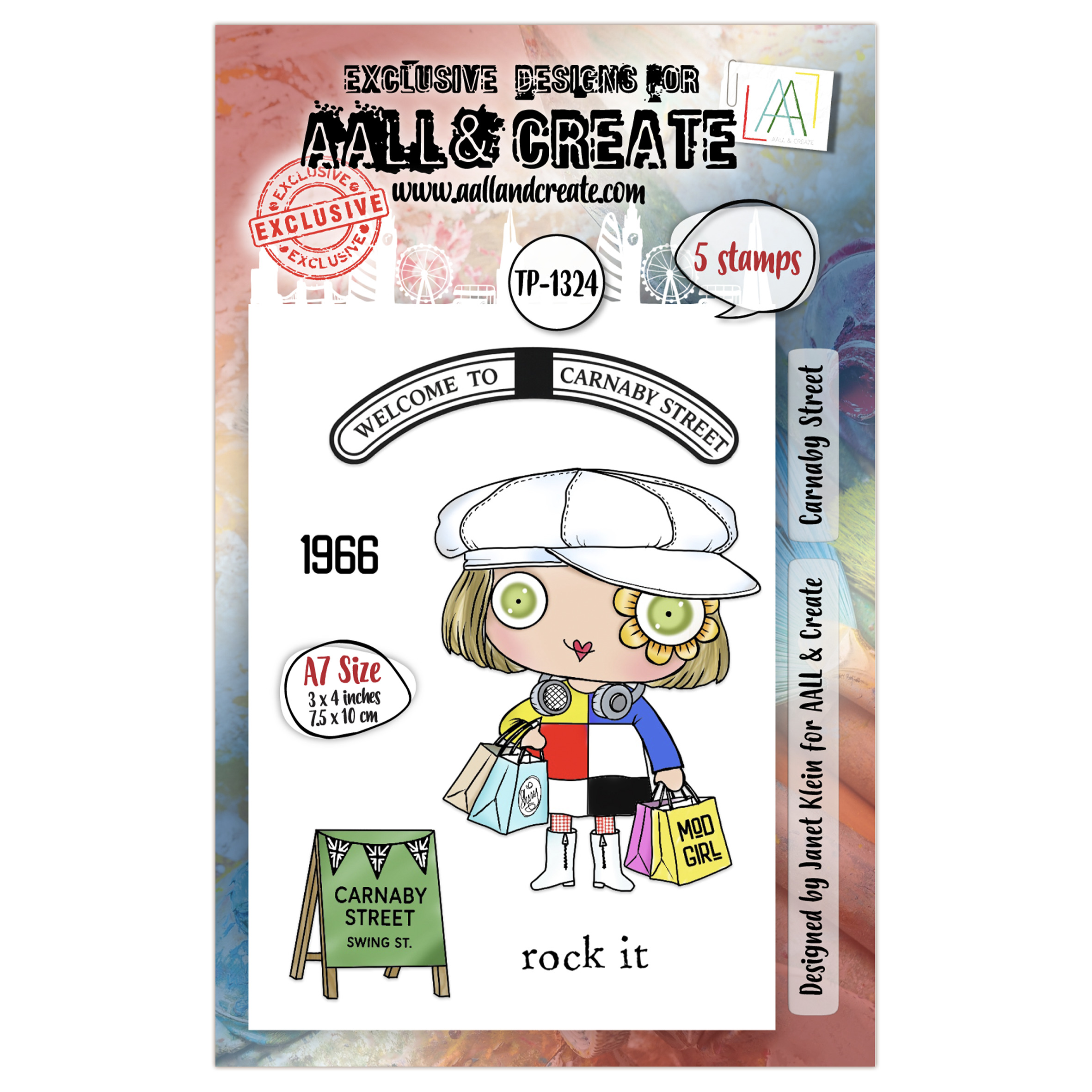 #TP-1324 - A7 Stamp Set - Carnaby Street – AALL & Create