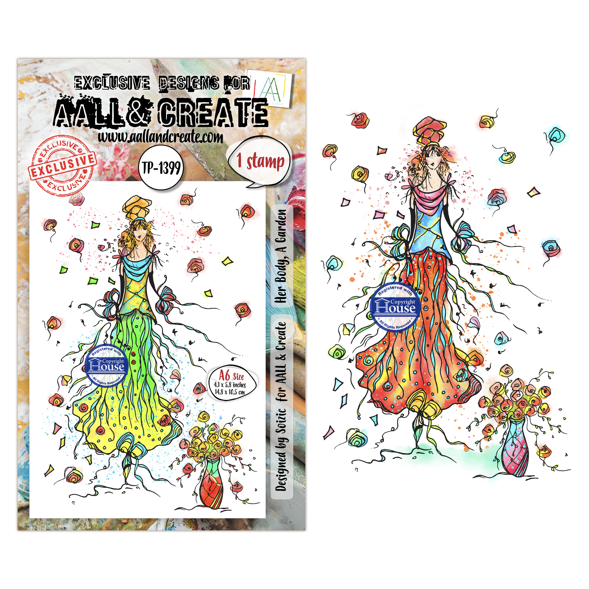 TP-1399 - A6 Stamp Sets - Her Body, A Garden – AALL & Create