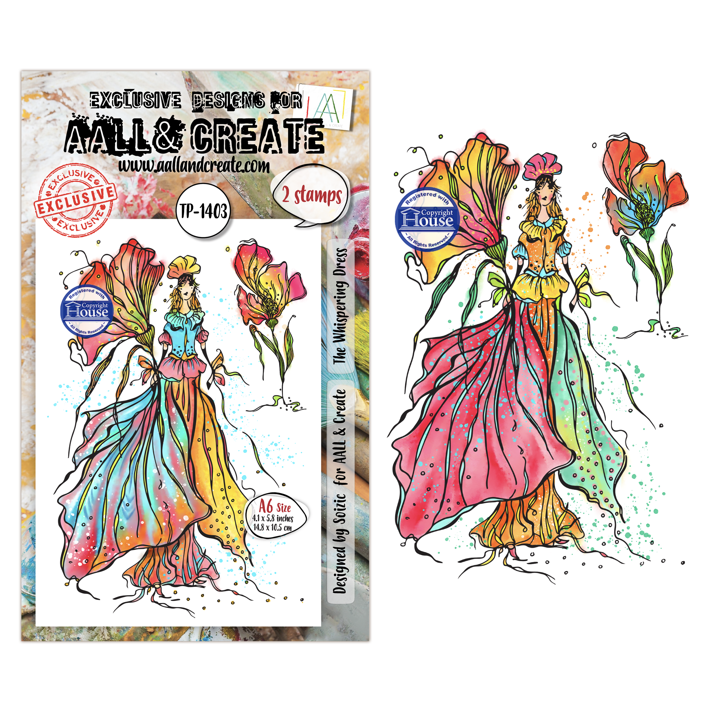 TP-1403 - A6 Stamp Sets - The Whispering Dress – AALL & Create