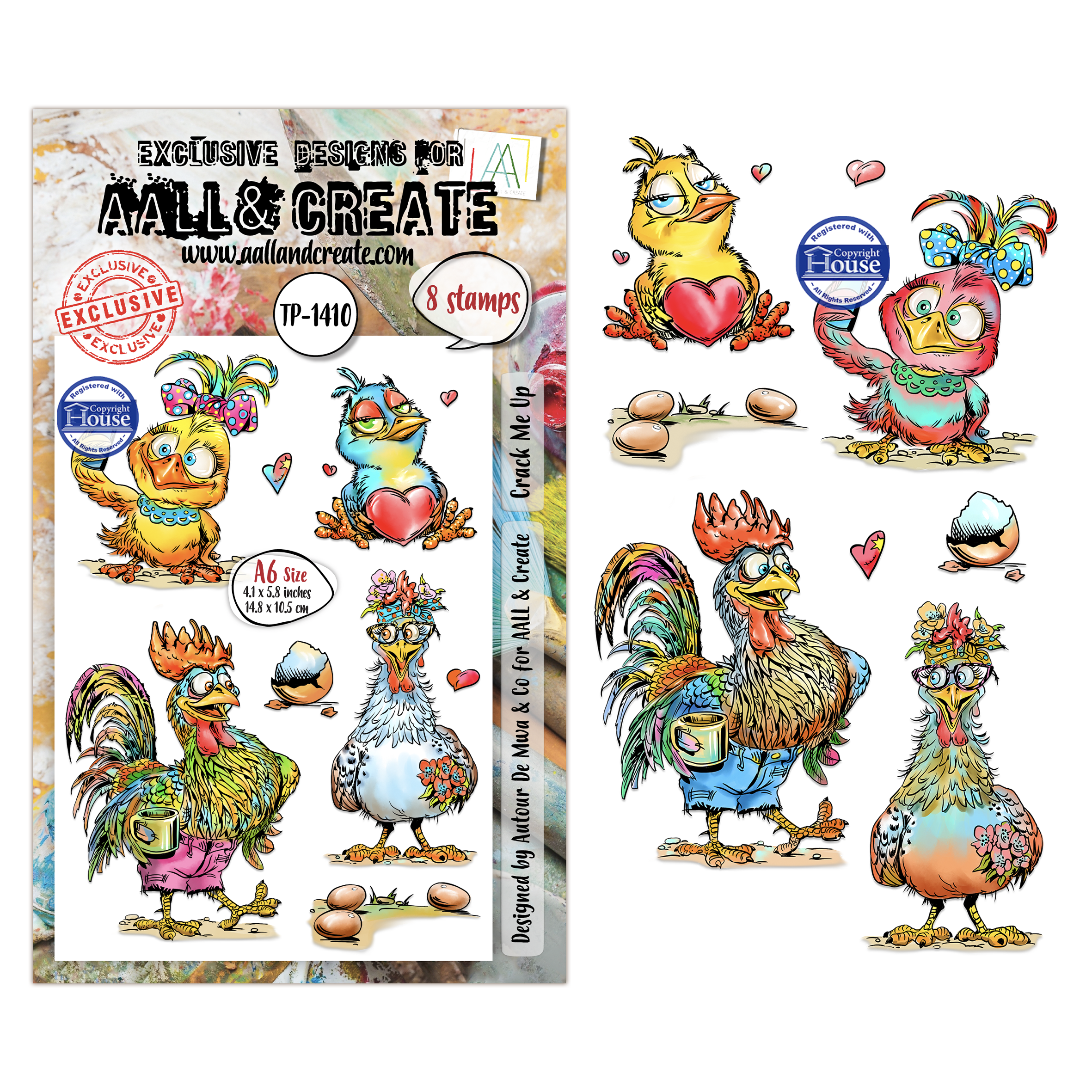 TP-1410 - A6 Stamp Sets - Crack Me Up – AALL & Create