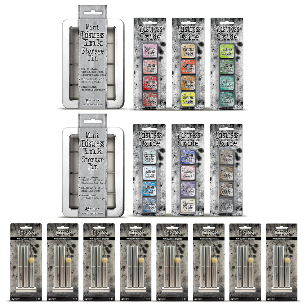 Ranger Tim Holtz Distress® Mini Oxide Ink Pads Kits 7-12 with 2 Storag ...