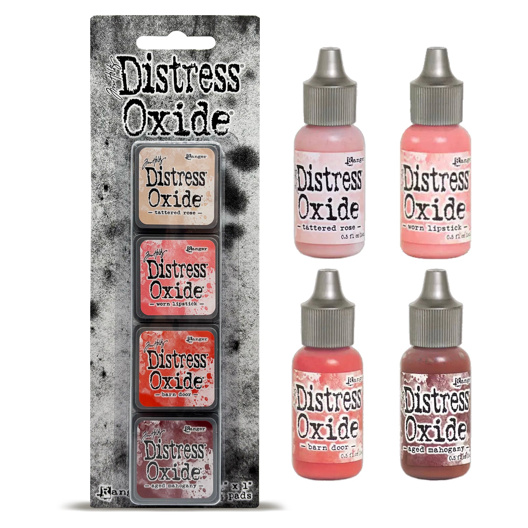 Ranger Tim Holtz Distress® Mini Oxide Ink Pads Kit #13 with Reinkers ...