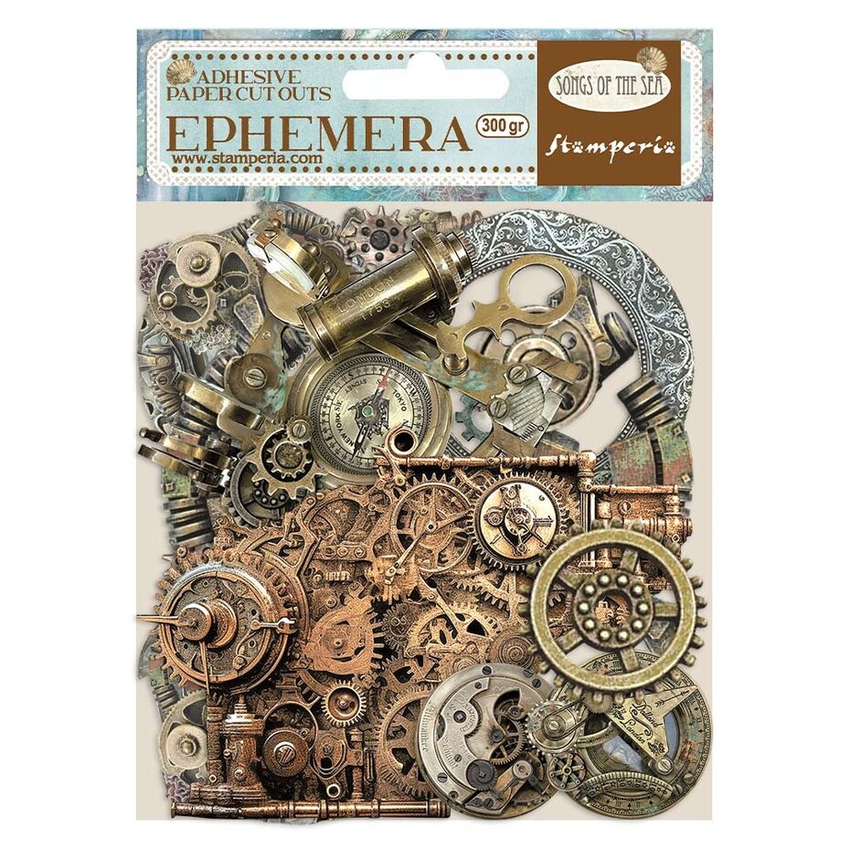 Stamperia Songs of the Sea Ephemera Pipes and Mechanism (31pcs) – AALL ...