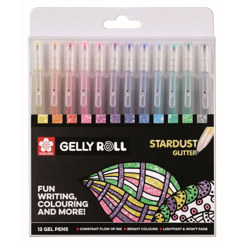 Sakura Gelly Roll Gel Pen Stardust Glitter 12pieces – AALL & Create